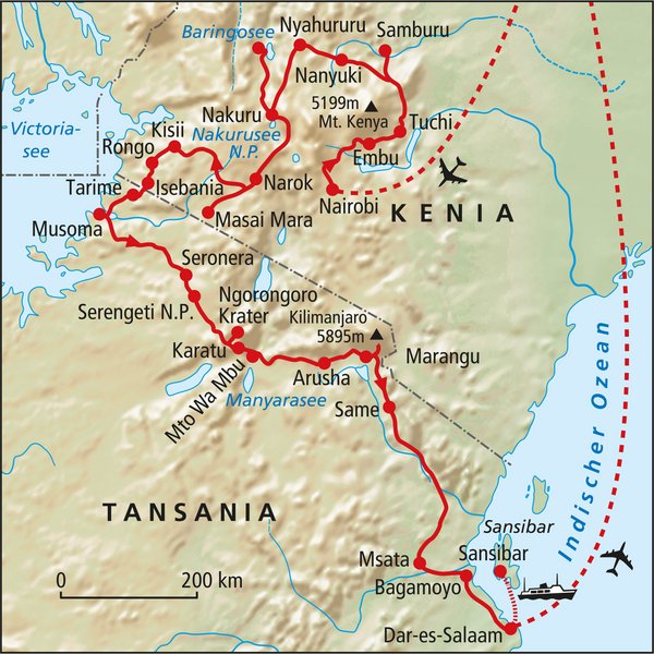 Große Safari durch Kenia und Tansania Insel Sansibar | | Rotel Tours